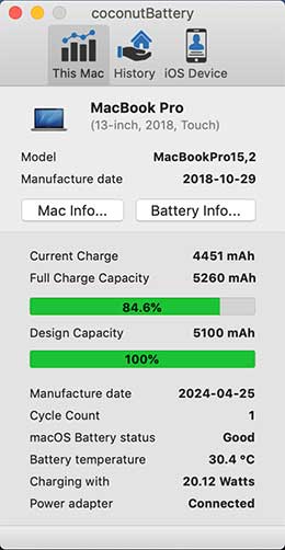 MacBook Pro Akku 13" 2018-2020 High Quality